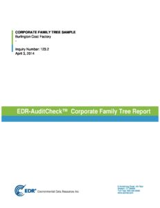 EDR Corporate Family Tree Sample - EDRnet